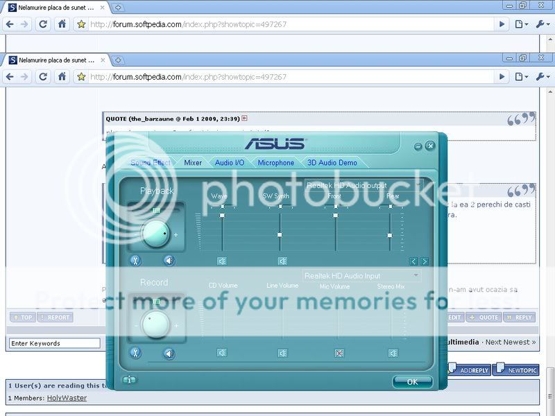 Nelamurire placa de sunet Realtek - Forumul Softpedia
